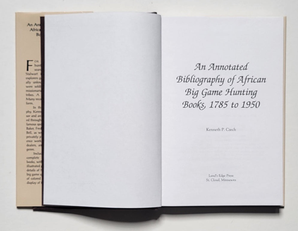 An Annotated Bibliography of African Big Game Hunting Books 1785 to 19 ...